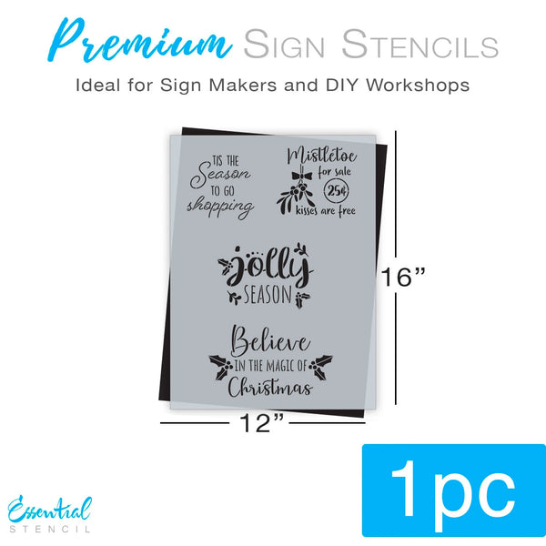 Jolly Season Stencil (Club Exclusive) - Stencil of the Month Club
