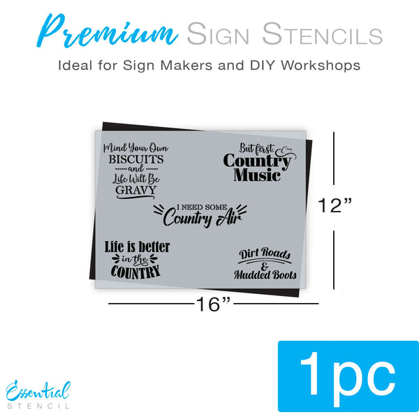 Country Living Stencil (Club Exclusive) - Stencil of the Month Club